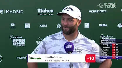 Rahm - I played really well for the last seven holes - Videos - DP ...