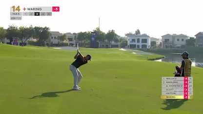 WATCH: Paul Waring hits 'stunner' approach at 14th to continue fine ...