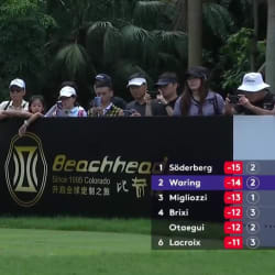 Paul Waring sets up birdie to tie the lead - Videos - DP World Tour