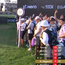 Rasmus Hojgaard's incredible approach to the 18th - Videos - DP World Tour