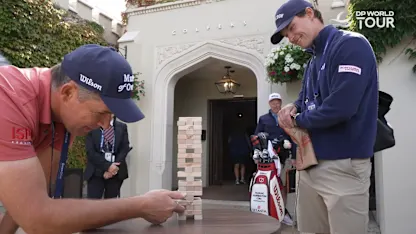 Professional golfers take on Jenga - Videos - DP World Tour