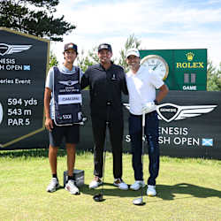 Caddie shares 'crazy' day with football superstar dad at Genesis ...